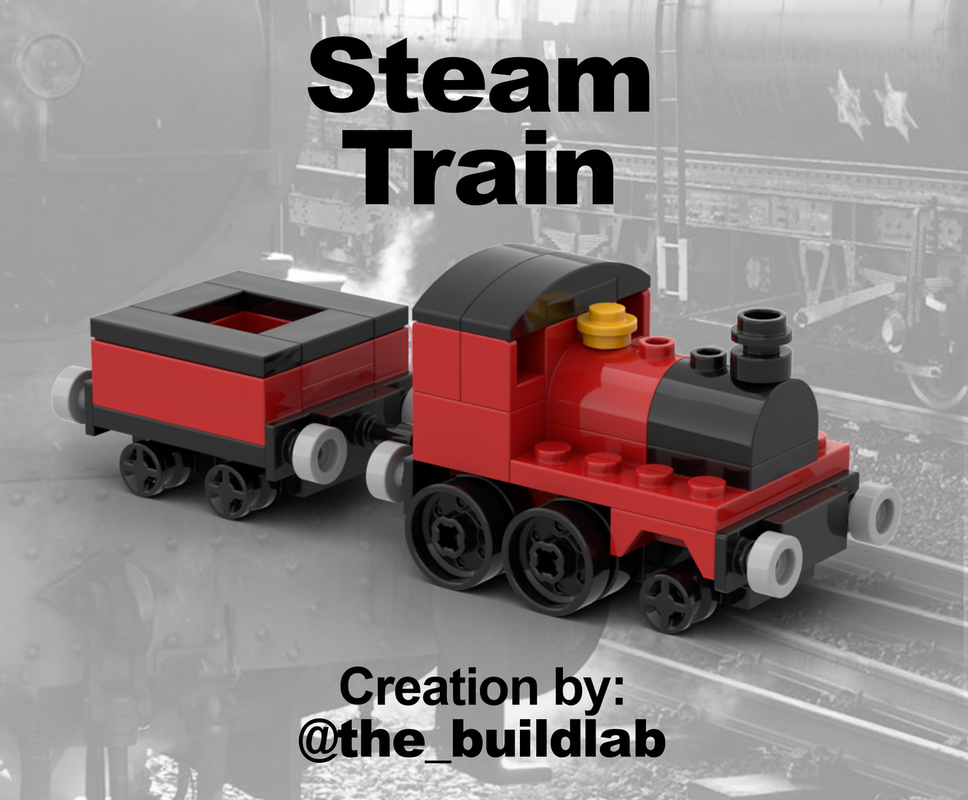 LEGO MOC Mini Steam Train by BuildLab | Rebrickable - Build with LEGO