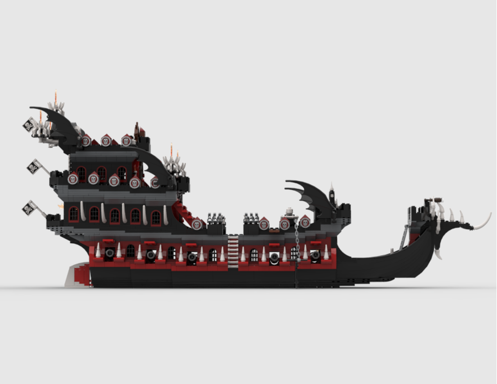 LEGO MOC Castle Tribute: Skeleton Warship by TommyProductionsInc ...