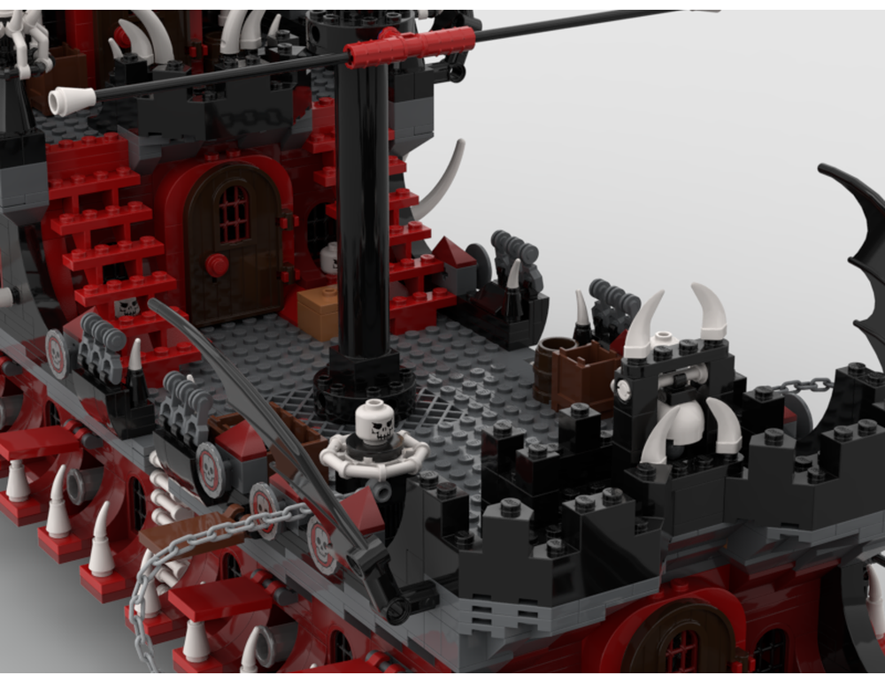 LEGO MOC Castle Tribute: Skeleton Warship by TommyProductionsInc ...