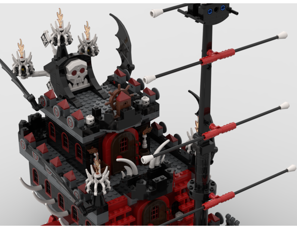 LEGO MOC Castle Tribute: Skeleton Warship by TommyProductionsInc ...