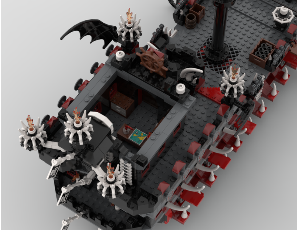 LEGO MOC Castle Tribute: Skeleton Warship by TommyProductionsInc ...