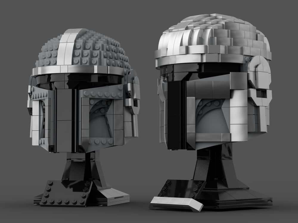 LEGO MOC Silver-plating Mod for Mandalorian Helmet by legomaniacal ...