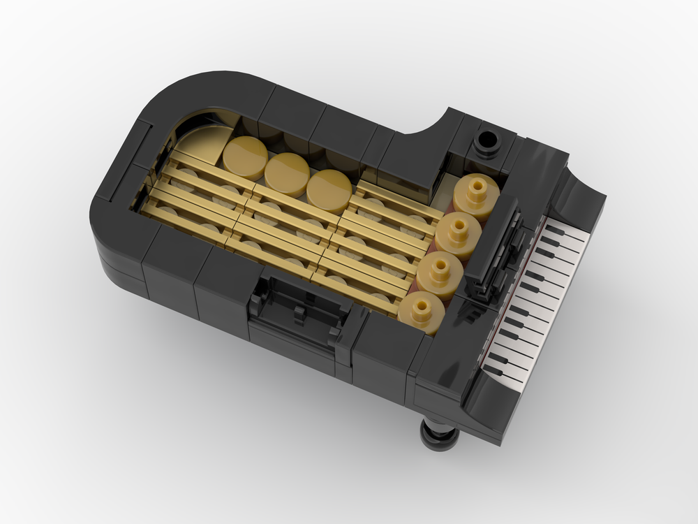 Lego Moc Concert Grand Piano By Briquoleur Rebrickable Build With Lego