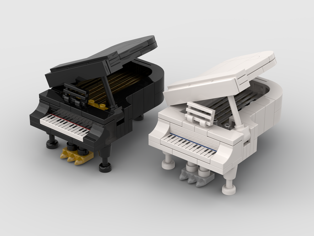 Lego Moc Concert Grand Piano By Briquoleur Rebrickable Build With Lego