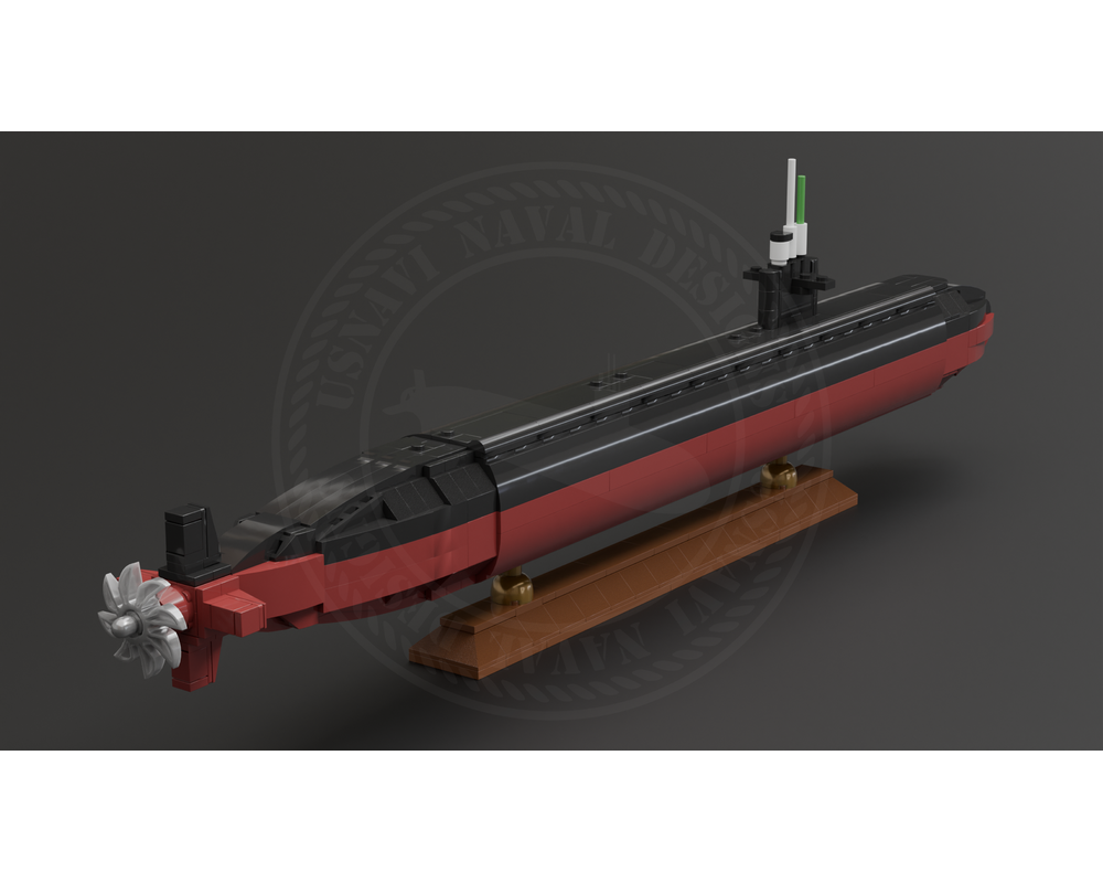 LEGO MOC Los Angeles-class submarine | V2 by JREYDesigns | Rebrickable ...