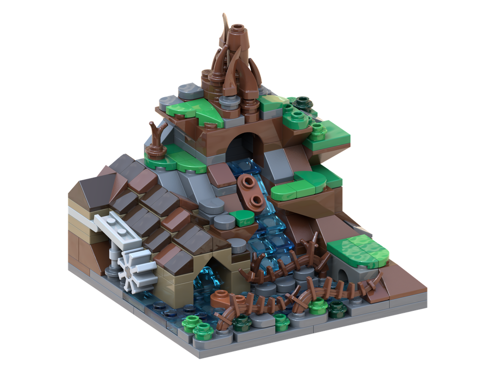 LEGO MOC Disneyland Splash Mountain by sabi_wabi | Rebrickable - Build ...