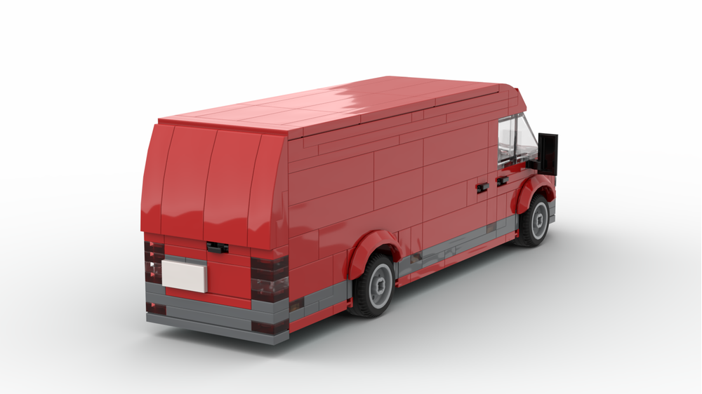 Lego Moc 2019 Vw Crafter L5h3 Van Red By Brsbricks Rebrickable
