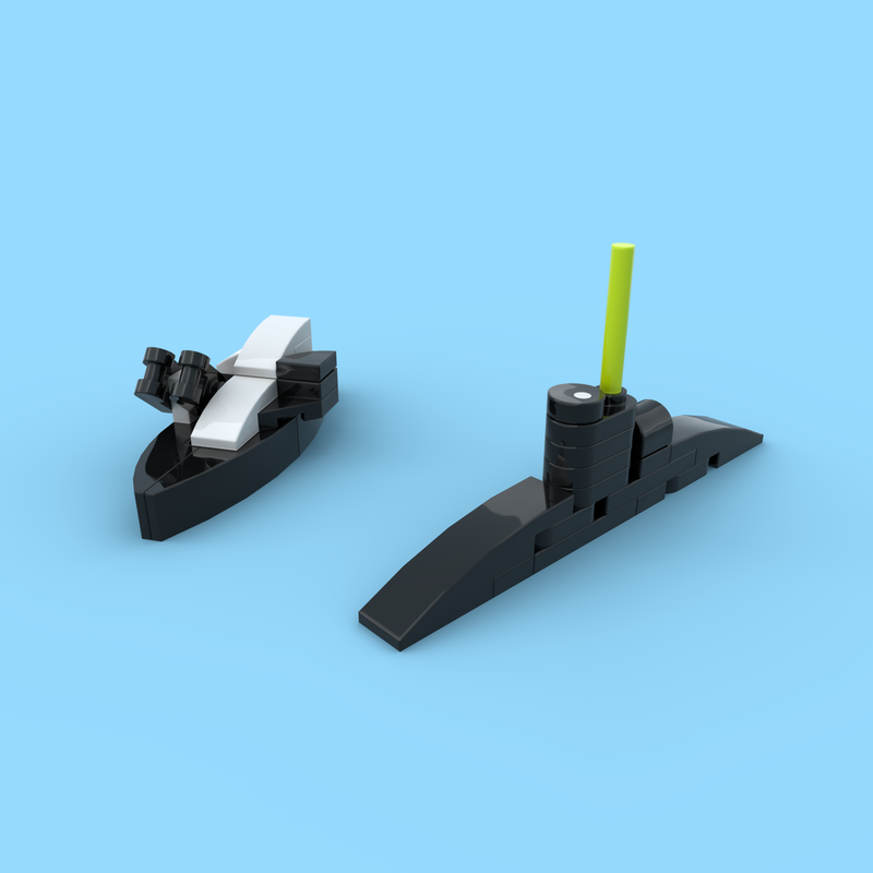 LEGO MOC Panda sub and battleship 30641 by Babylonbuild | Rebrickable ...