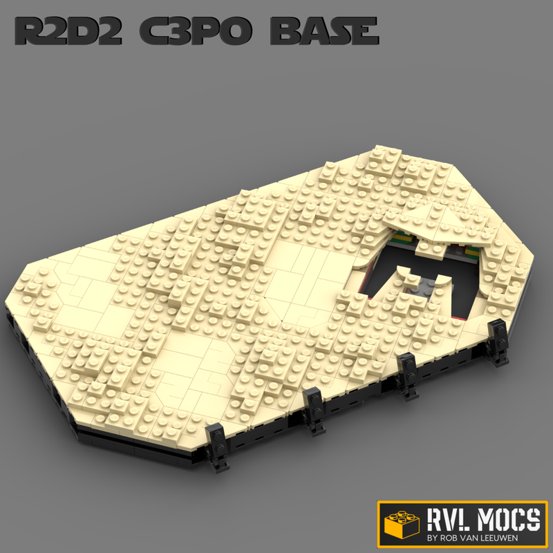 LEGO MOC R2-D2 & C3PO - Diorama base by RvLMocs | Rebrickable - Build ...