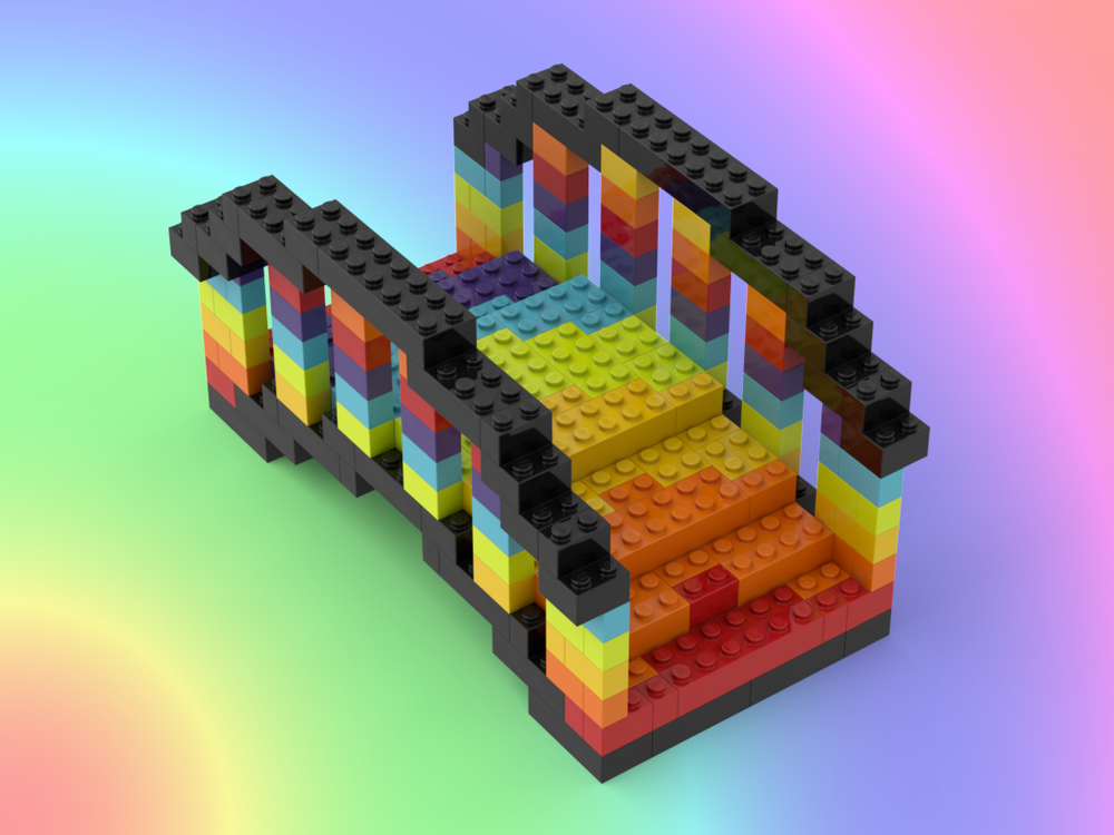LEGO MOC-198492 Rainbow Bridge by DoesTheBrick | Rebrickable - Build ...