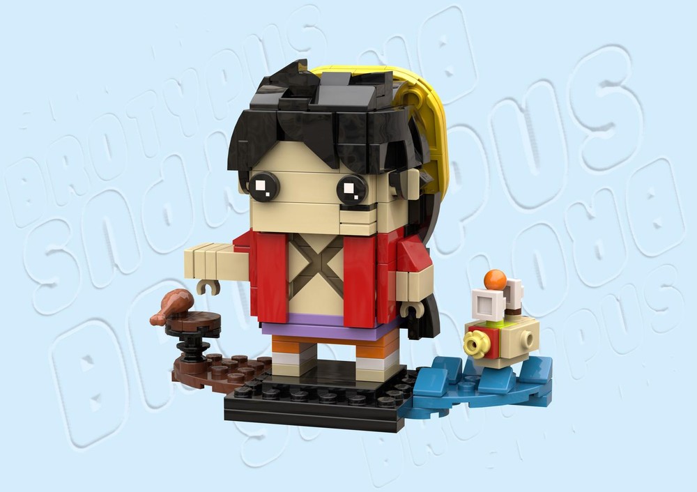 LEGO MOC Luffy (One Piece) by Brotypus | Rebrickable - Build with LEGO