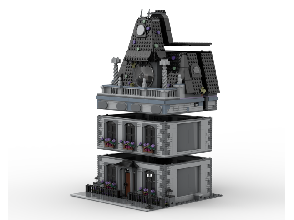 LEGO MOC Wednesday's Mansion - Modification of Set 76781 by Brick ...
