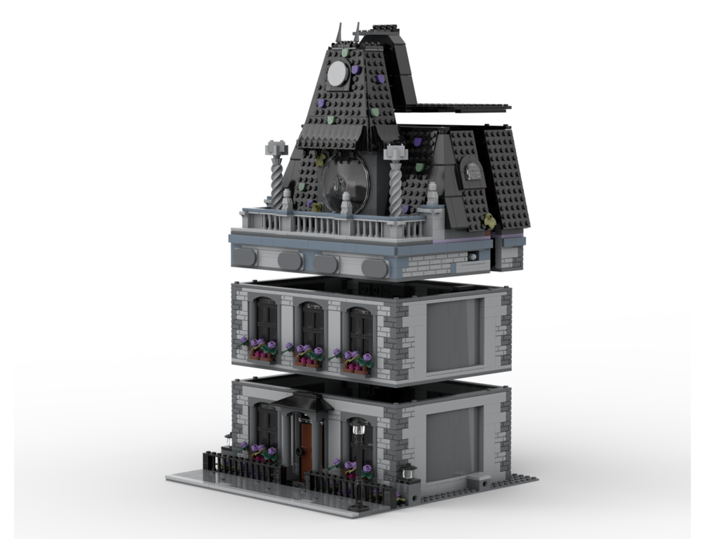 LEGO MOC Wednesday's Mansion - Modification of Set 76781 by Brick ...