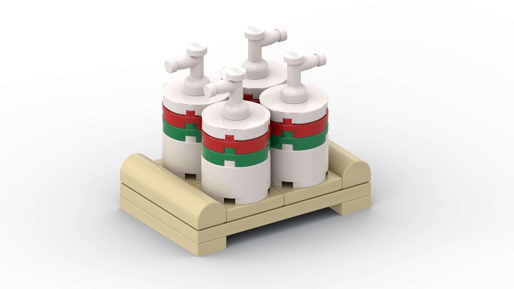 LEGO MOC cargo pallet (fuel) by P6tu | Rebrickable - Build with LEGO