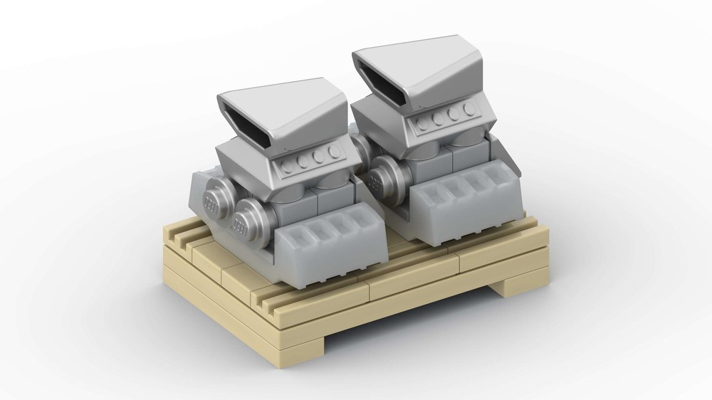 LEGO MOC cargo pallet (engine) by P6tu | Rebrickable - Build with LEGO