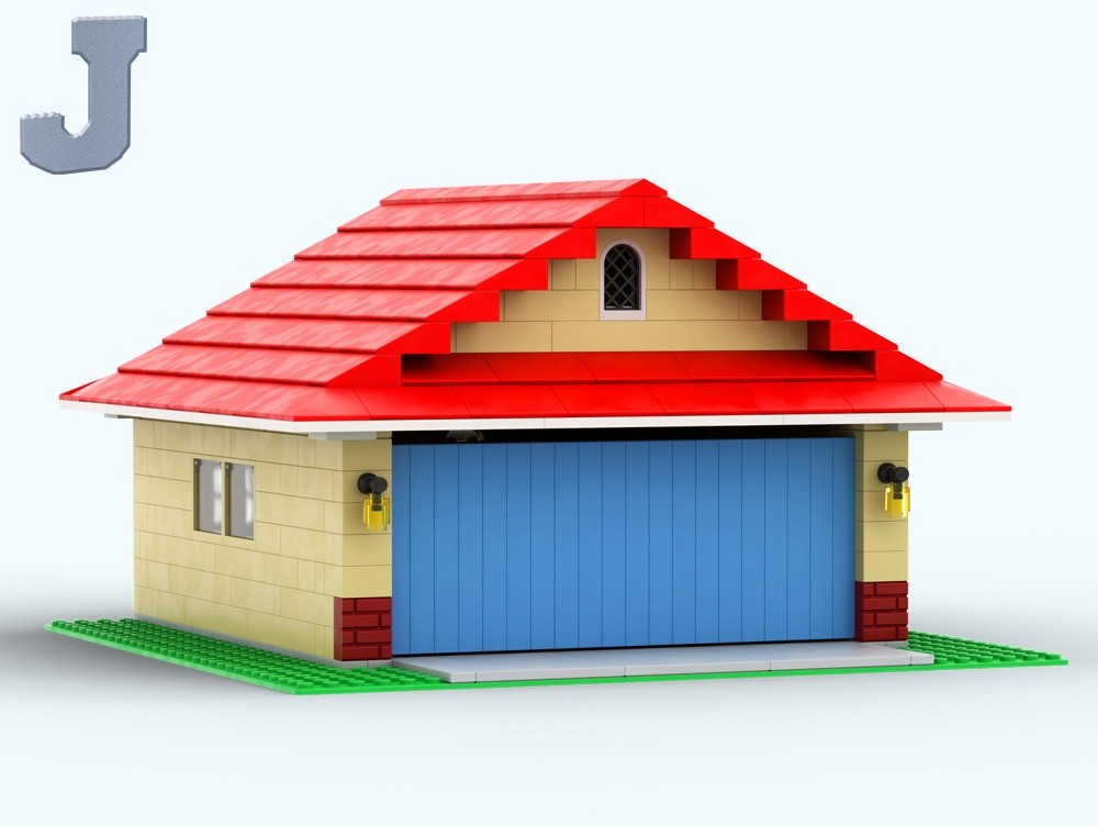 LEGO MOC Two Car Garage with Door Opener by jaystepher | Rebrickable ...