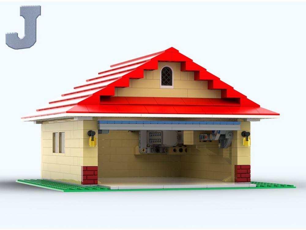 LEGO MOC Two Car Garage with Door Opener by jaystepher | Rebrickable ...