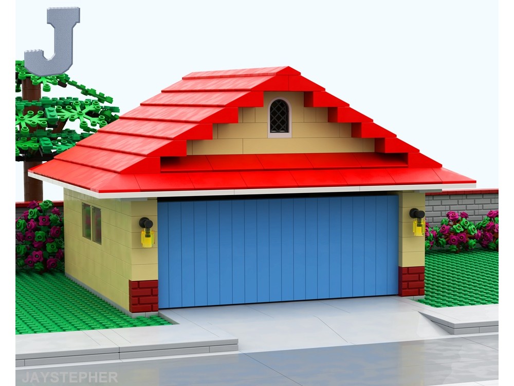Lego Moc Two Car Garage With Door Opener By Jaystepher Rebrickable
