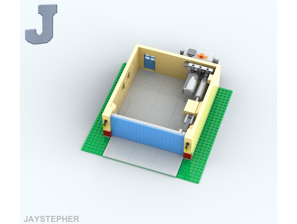 Lego Moc Two Car Garage With Door Opener By Jaystepher Rebrickable