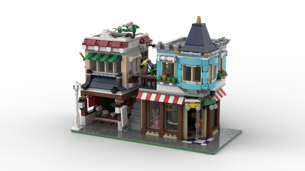 LEGO MOC Toy Shop and Noodle Shop Corner Modular by SrTreze ...