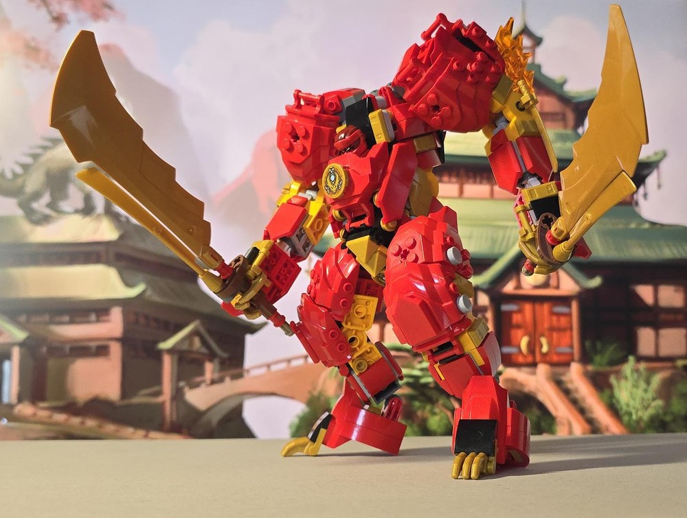 LEGO MOC Enhanced Elemental Fire Mech by re-creator | Rebrickable ...