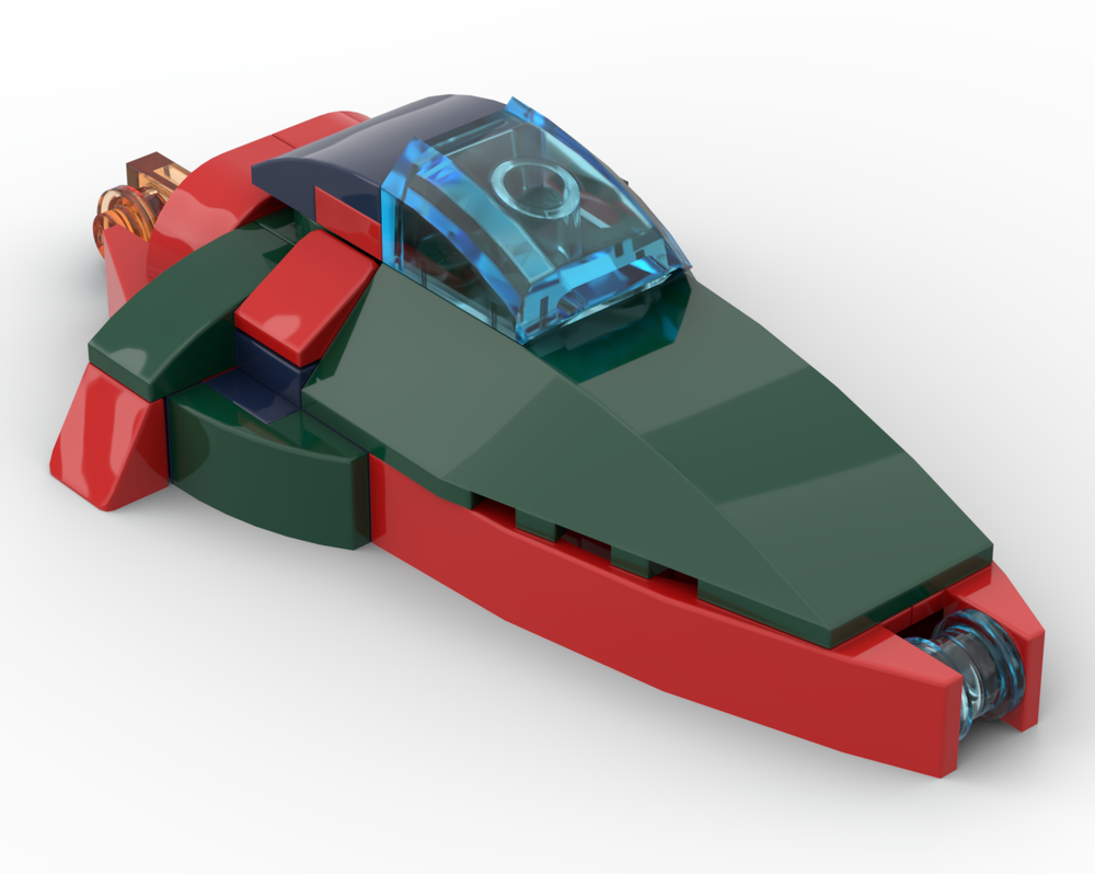 LEGO MOC Microscale Spaceship by NatTheGnat | Rebrickable - Build with LEGO