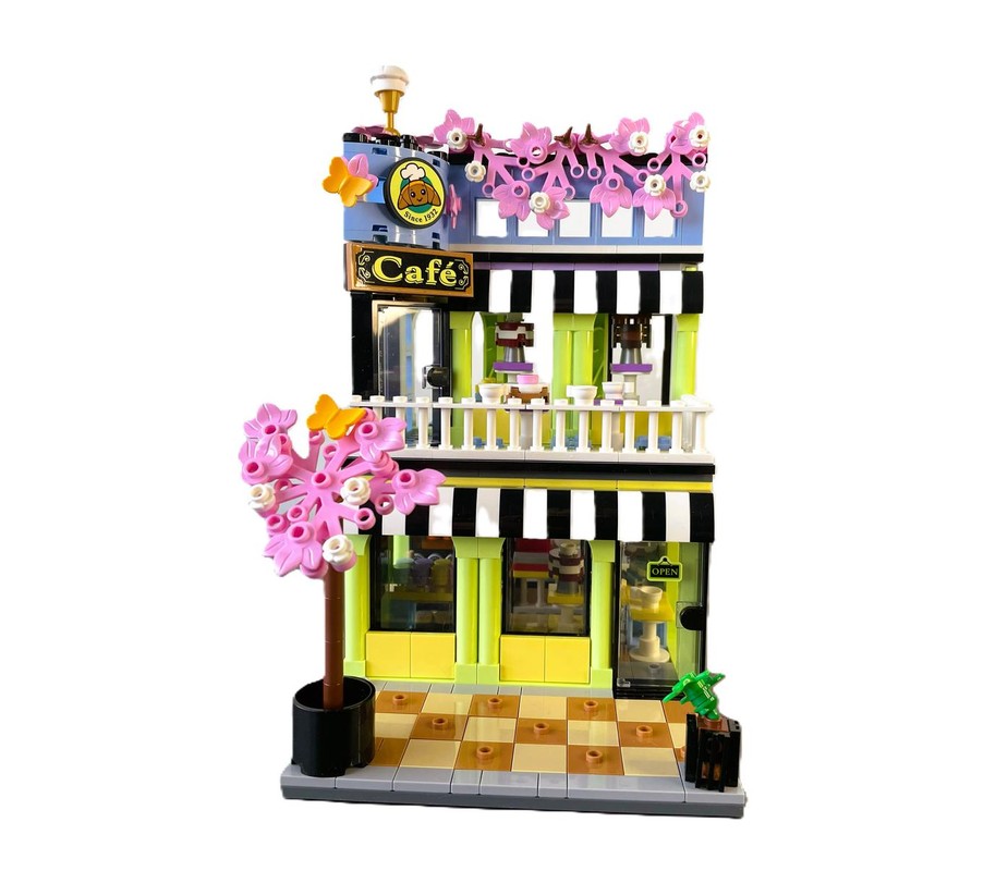 LEGO MOC Cafe & Cake Shop Modular Alternate build of 2x42618 Heartlake ...
