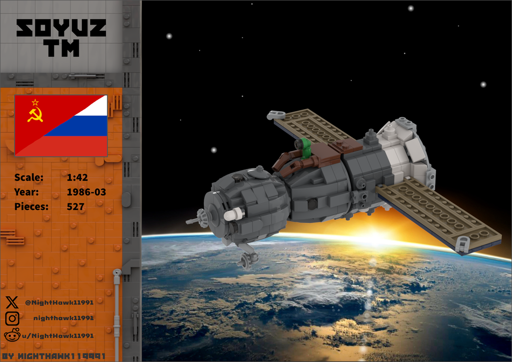 LEGO MOC Soyuz-TM (1:42 Minifig Scale) by NightHawk11991 | Rebrickable ...
