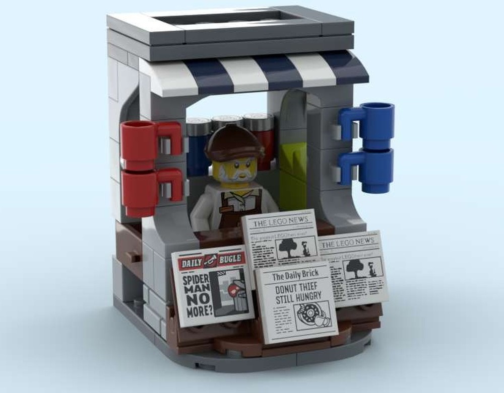 LEGO MOC Small Newspaper Stand by bexbricks8 | Rebrickable - Build with ...