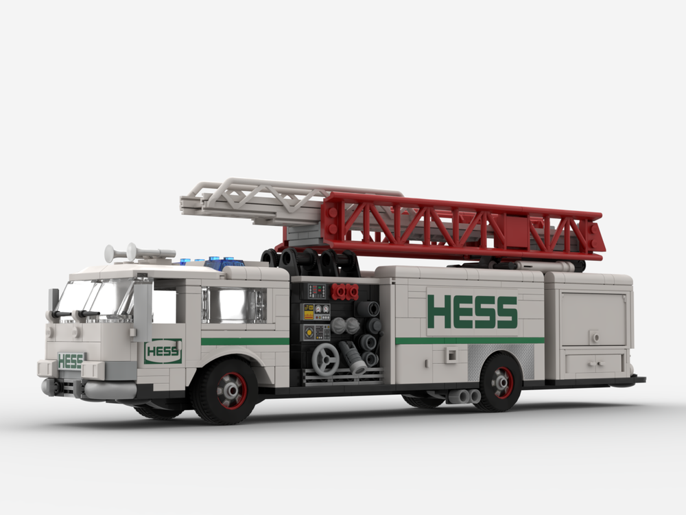 LEGO MOC Hess Fire Truck by owstin | Rebrickable - Build with LEGO