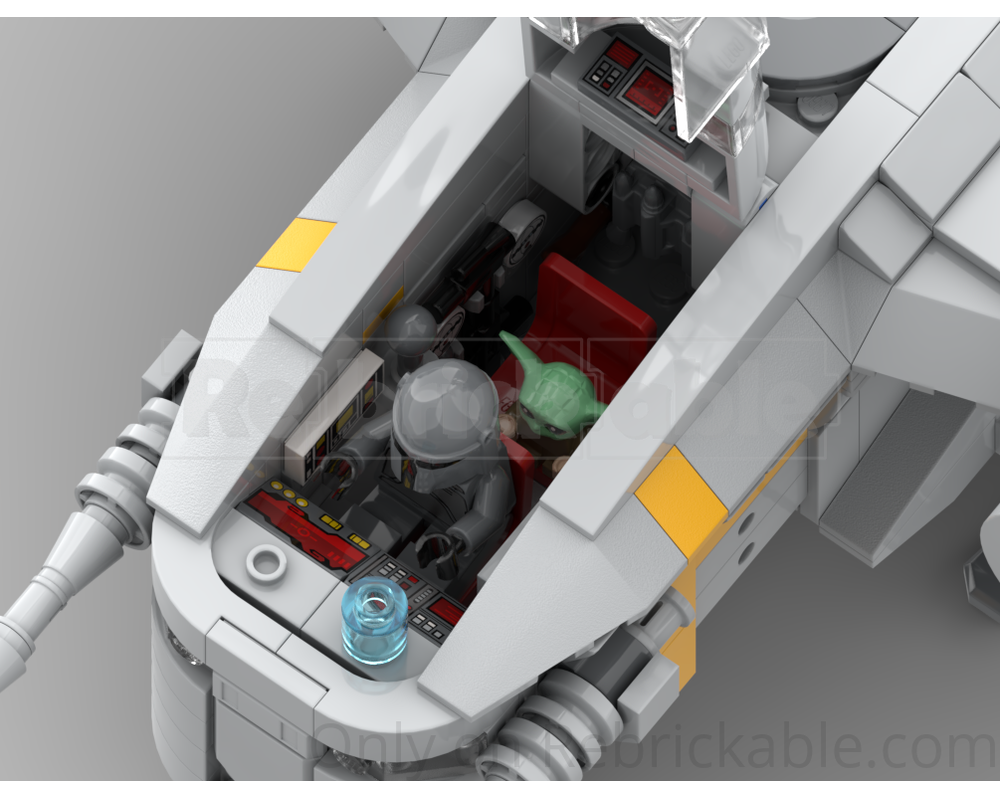 Lego Moc Midi Scale Razor Crest By Aachthor Rebrickable Build With Lego