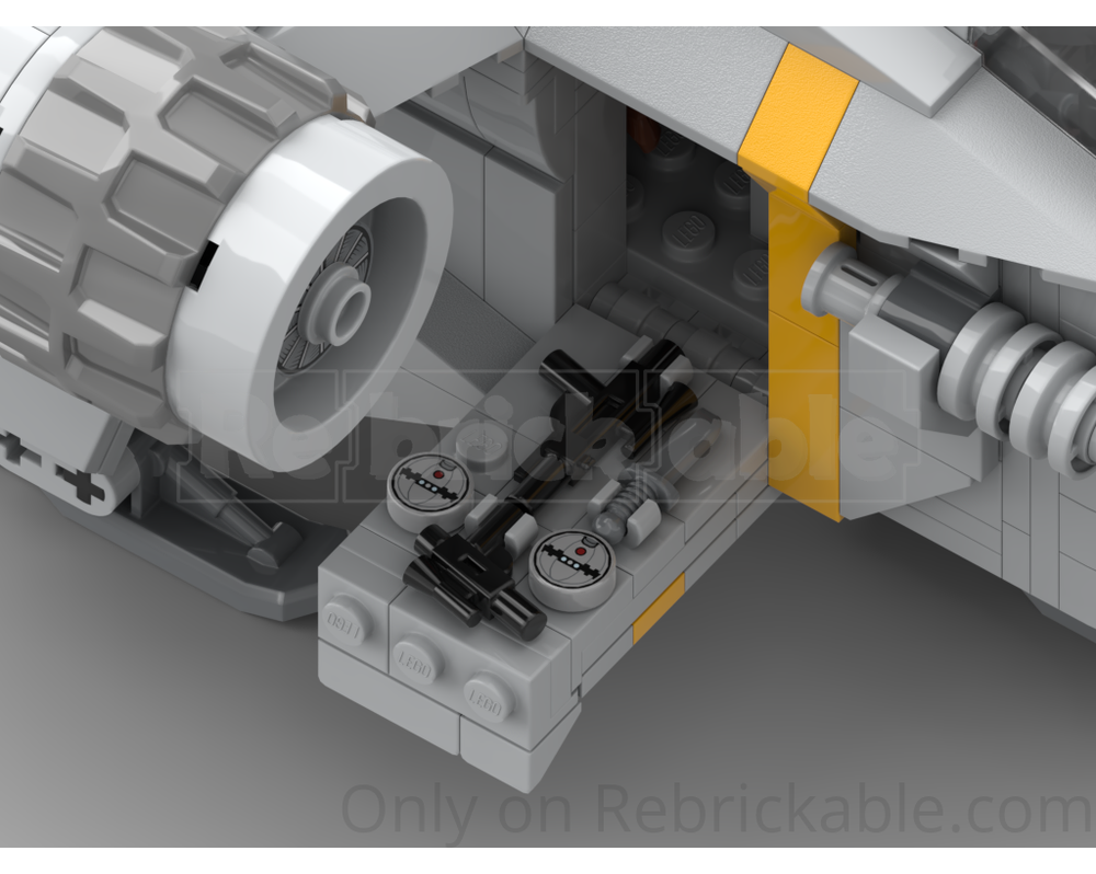 Lego Moc Midi Scale Razor Crest By Aachthor Rebrickable Build With Lego
