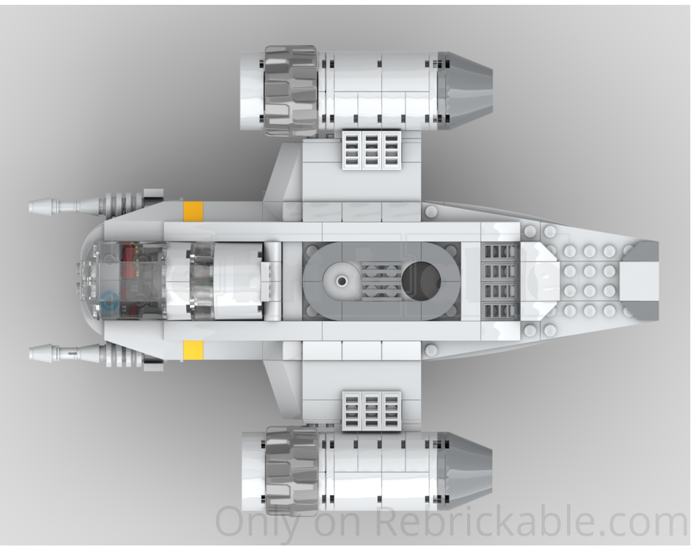Lego Moc Midi Scale Razor Crest By Aachthor Rebrickable Build With Lego
