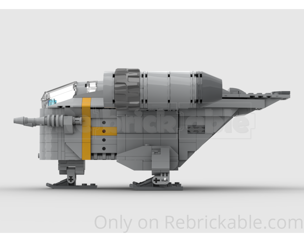 Lego Moc Midi Scale Razor Crest By Aachthor Rebrickable Build With Lego