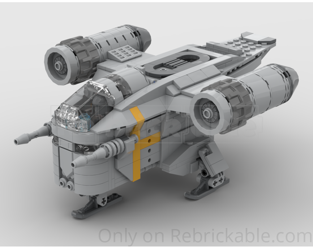Lego Moc Midi Scale Razor Crest By Aachthor Rebrickable Build With Lego