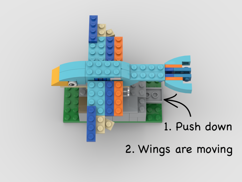 LEGO MOC 10698 - Flying Bird by ChiLegGodt | Rebrickable - Build with LEGO