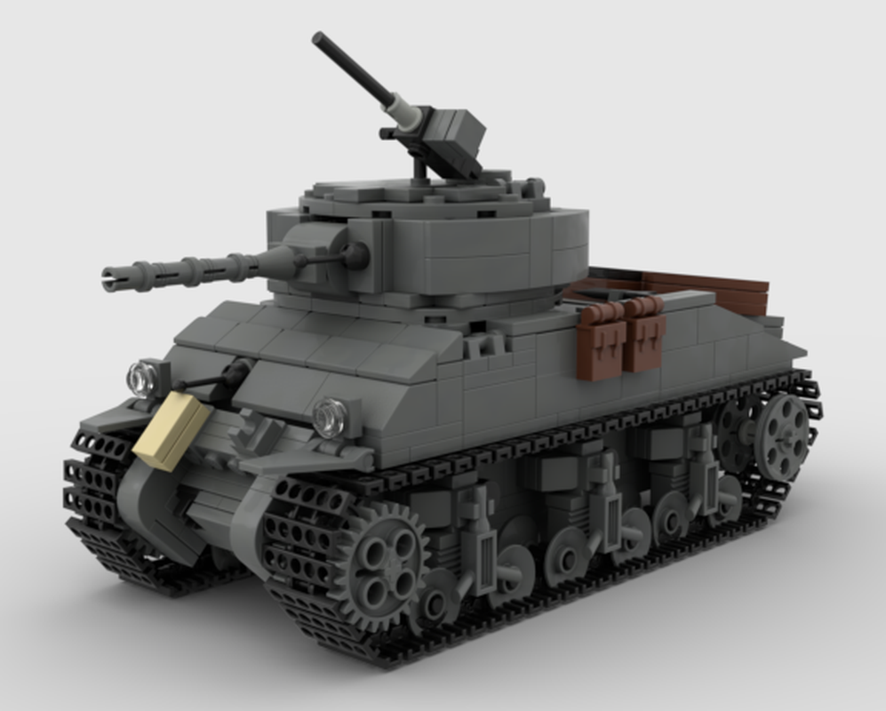LEGO MOC Sherman tank M4A3 by AlessandroMaffioli | Rebrickable - Build ...
