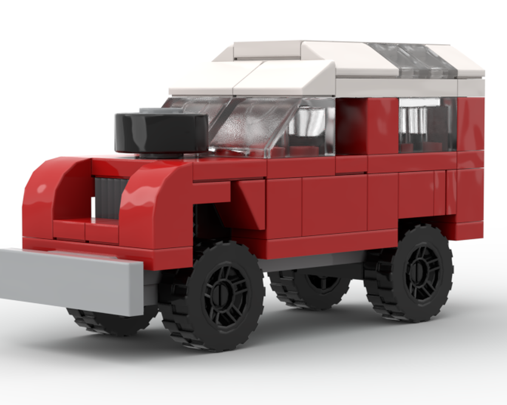LEGO MOC Land Rover Series III Red by AairsoftPR0 | Rebrickable - Build ...