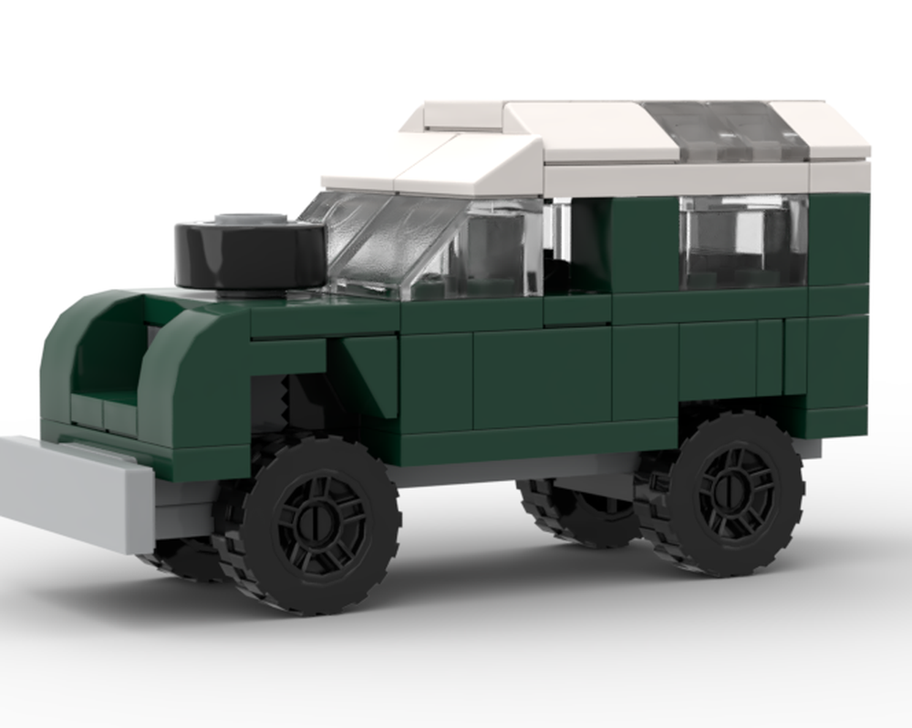 LEGO MOC Land Rover Series III Dark Green by AairsoftPR0 | Rebrickable ...