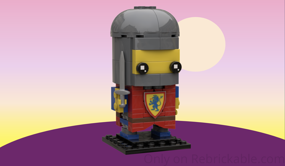 LEGO MOC Lion knights soldier Brickheadz by raguidel | Rebrickable ...