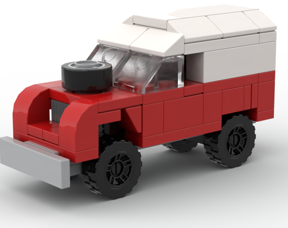 LEGO MOC Land Rover Series III Red "van" by AairsoftPR0 | Rebrickable ...