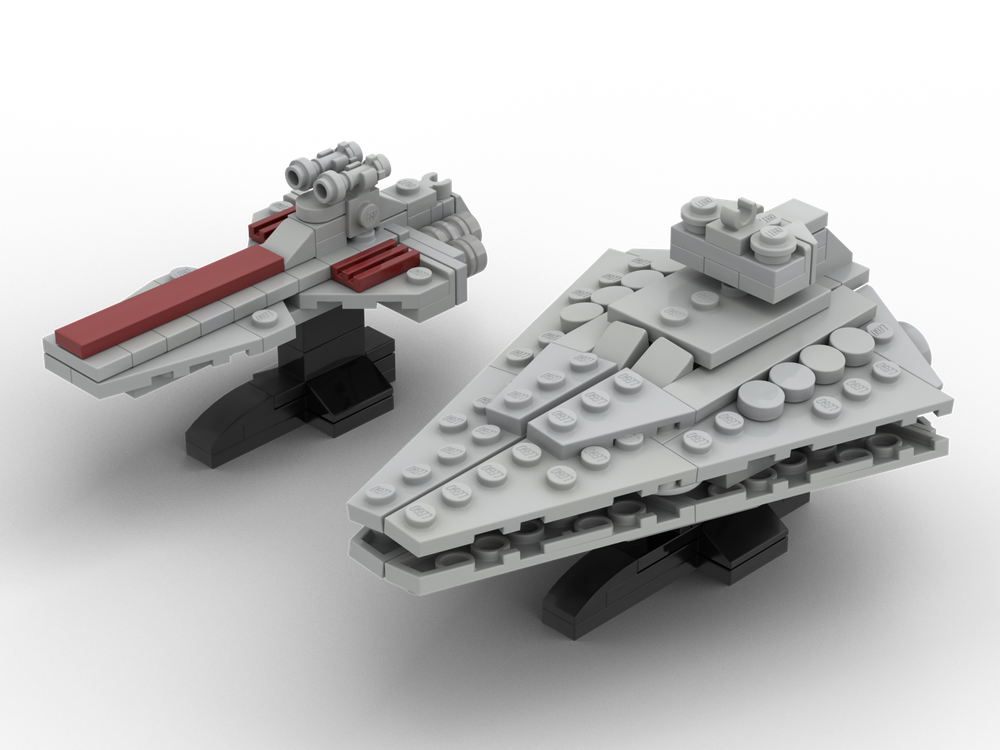 LEGO MOC Nano Scale ISD + Venator by DigitalSock | Rebrickable - Build ...