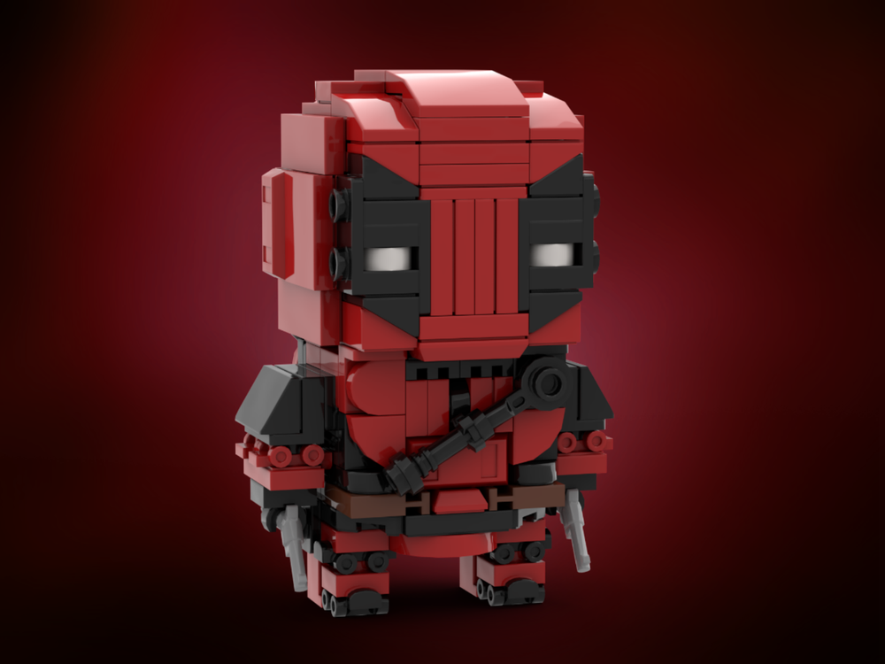 LEGO MOC Deadpool Brickheadz by Ant0noo | Rebrickable - Build with LEGO