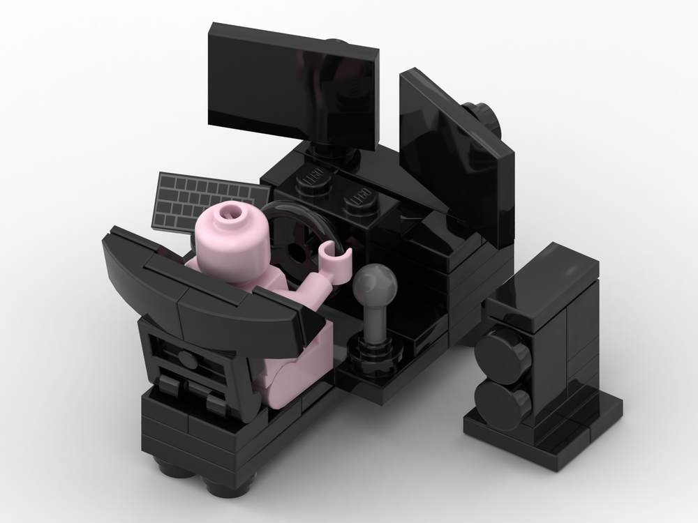 LEGO MOC Minifig Sim Racing Setup by GGlecoco | Rebrickable - Build ...