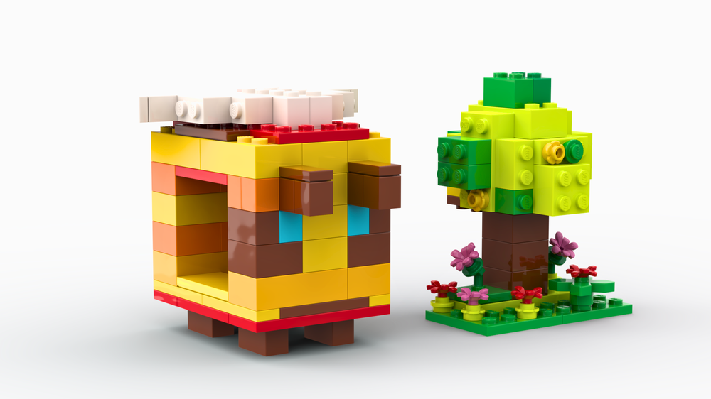 LEGO MOC 11029 Minecraft bee by Lenarex | Rebrickable - Build with LEGO