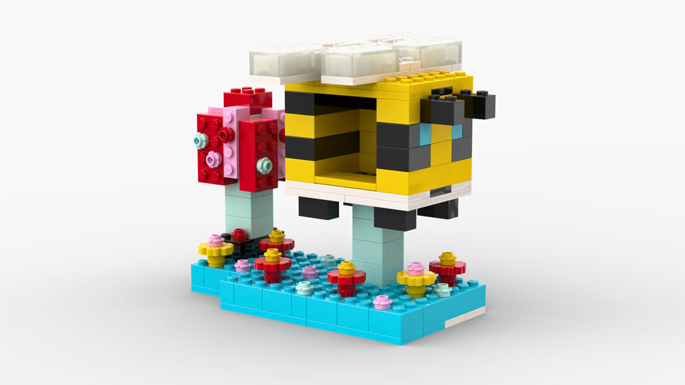 LEGO MOC-198790 11032 Minecraft bee by Lenarex | Rebrickable - Build ...