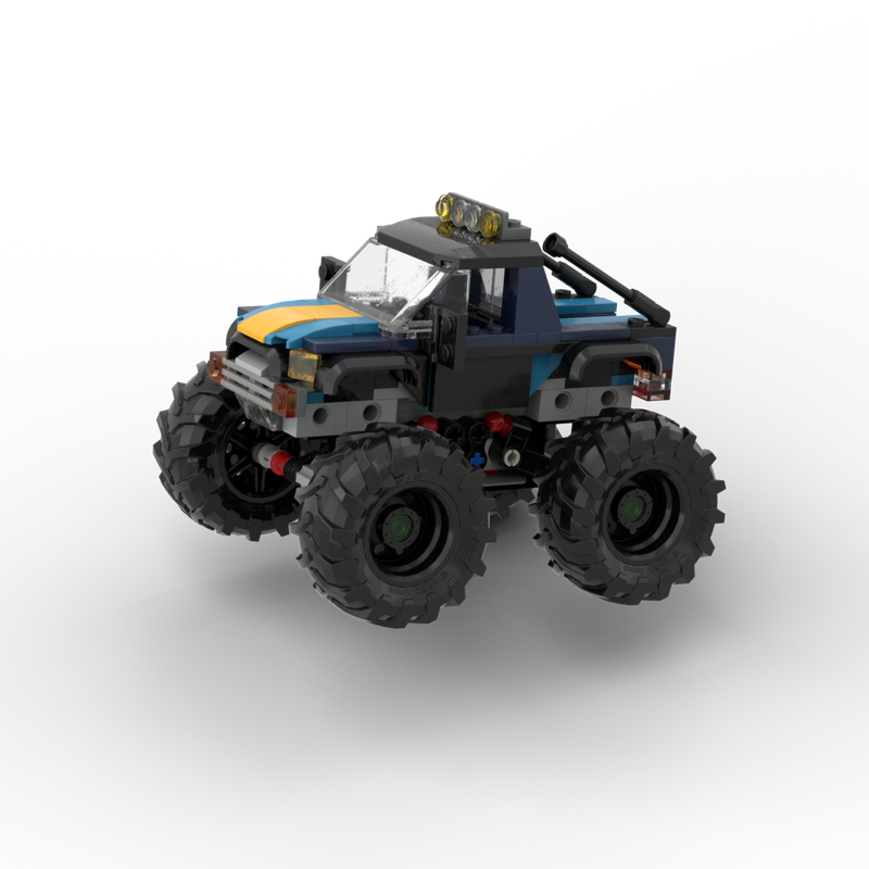 LEGO MOC Monster Truck (with Suspension) by chuancong | Rebrickable ...