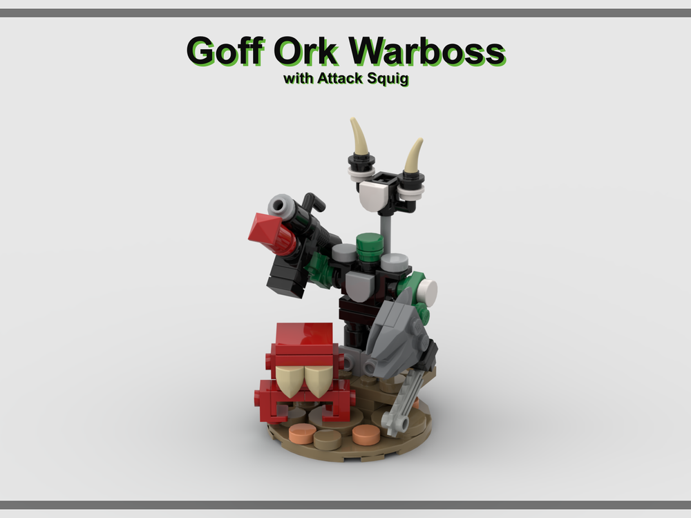 LEGO MOC Warhammer 40K Goff Ork Warboss by mDaro | Rebrickable - Build ...
