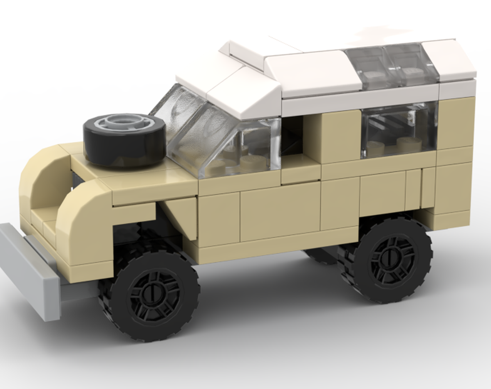 LEGO MOC Land Rover Series III Tan by AairsoftPR0 | Rebrickable - Build ...