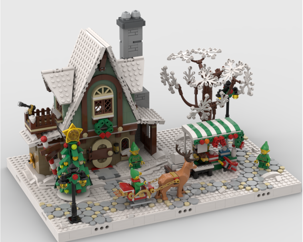LEGO MOC-198812 Winter Village - Display for set 10275 - Elf Club House ...